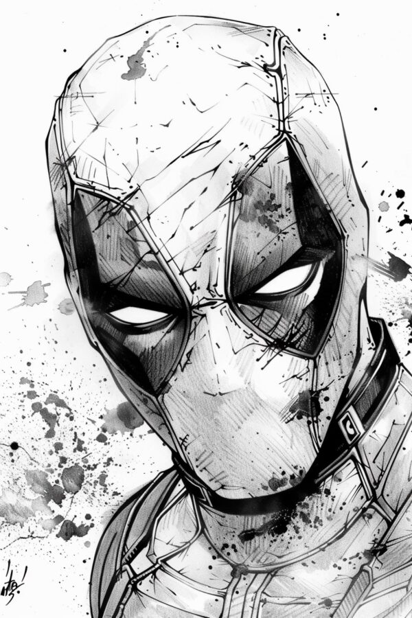 Deadpool Ausmalbilder - kostenlose Malvorlagen für Kinder