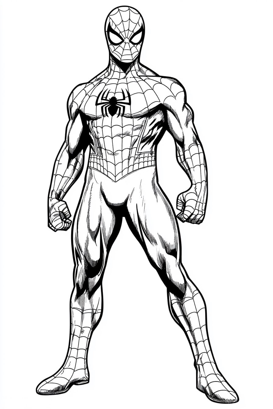 Spiderman Ausmalbilder - Malvorlagen zum Ausdrucken