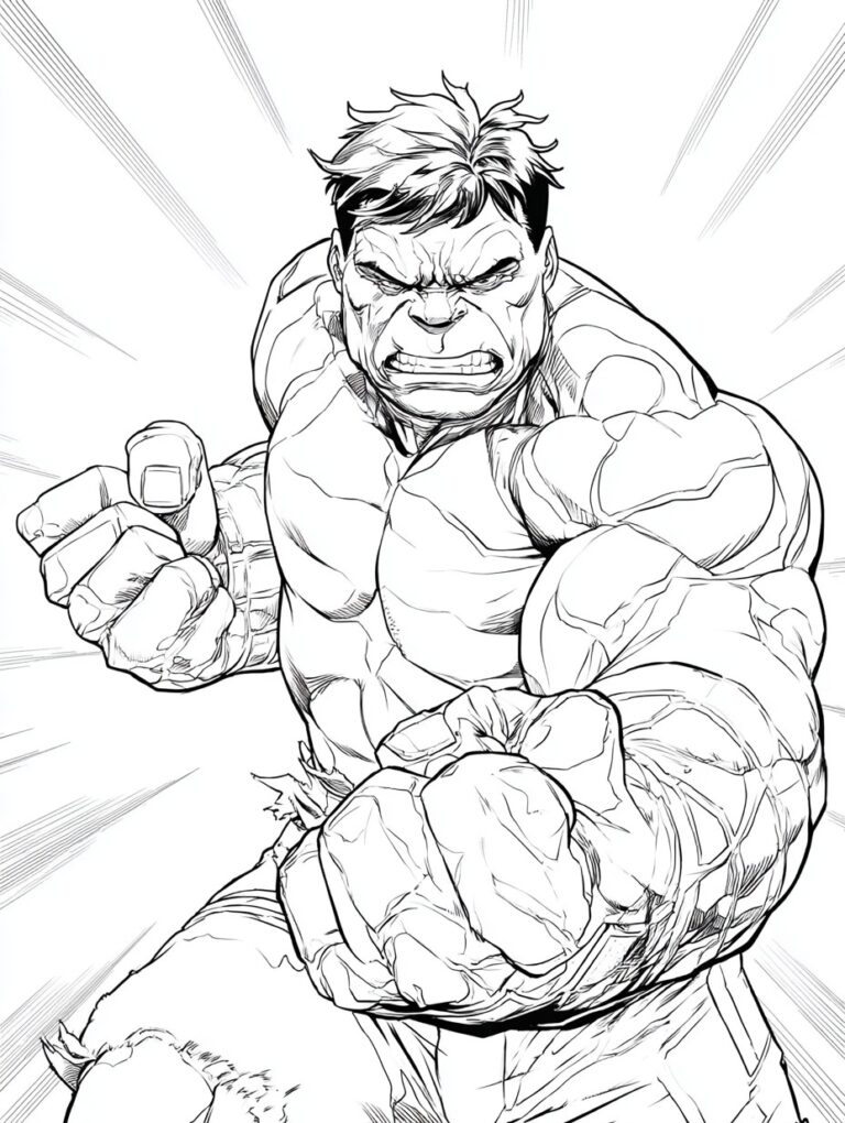 Hulk Ausmalbilder - Malvorlagen zum Ausdrucken